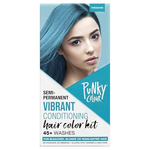 Punky Colour Box Kit Turquoise Semi Permanent Hair Color - Vegan ...