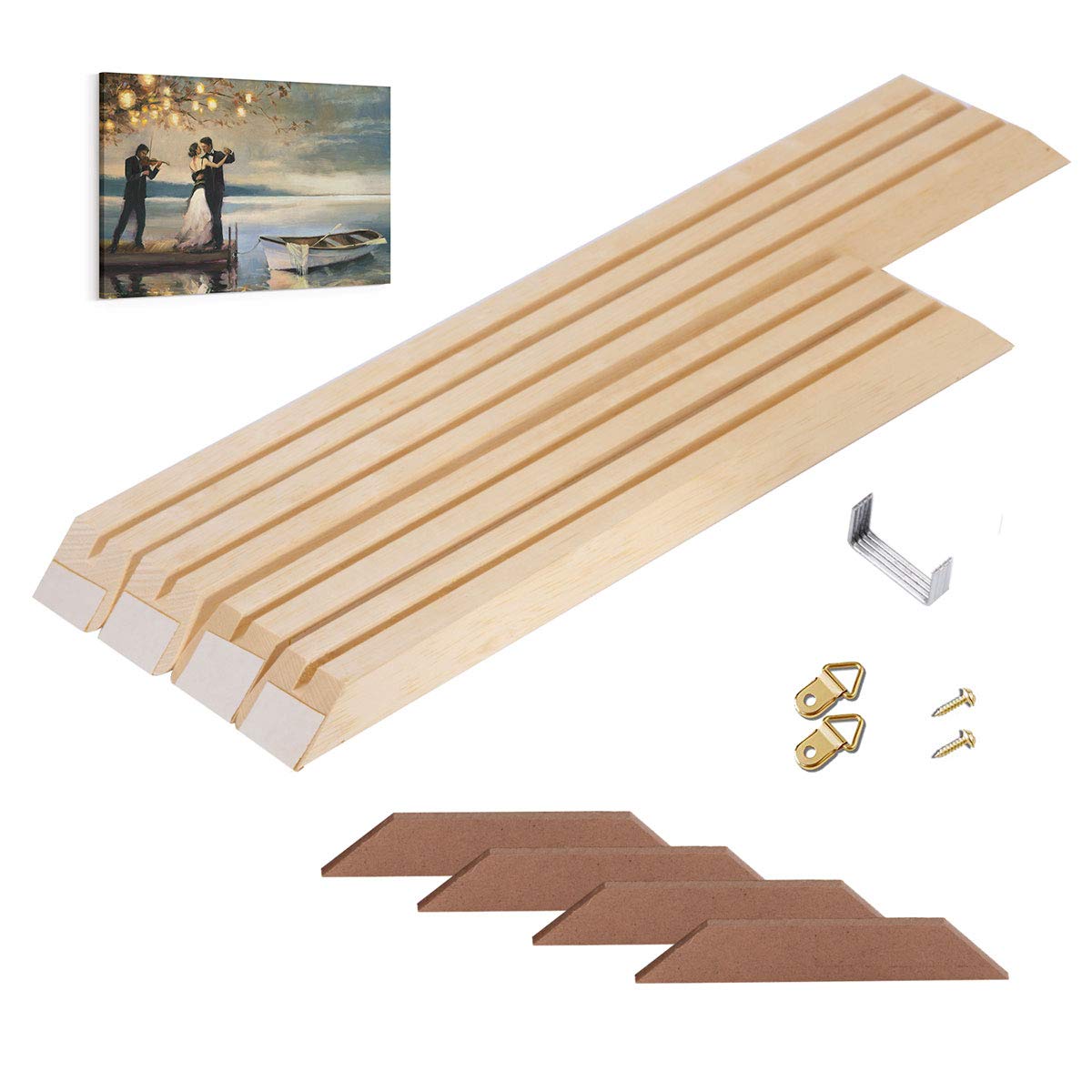 Canvas Frame, 8 x10 Inch Stretcher Bars Wood Kits with Accessories for ...