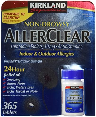 KIRKLAND SIGNATURE Non Drowsy Allerclear Loratadine Tablets ...