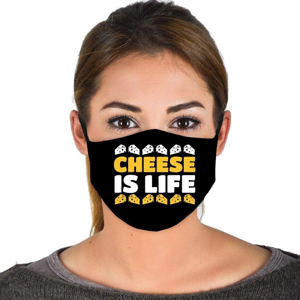 Cheese is Life-Cheese-Cheese Lover-Macaroni and Cheese-I Lo Face Mask ...