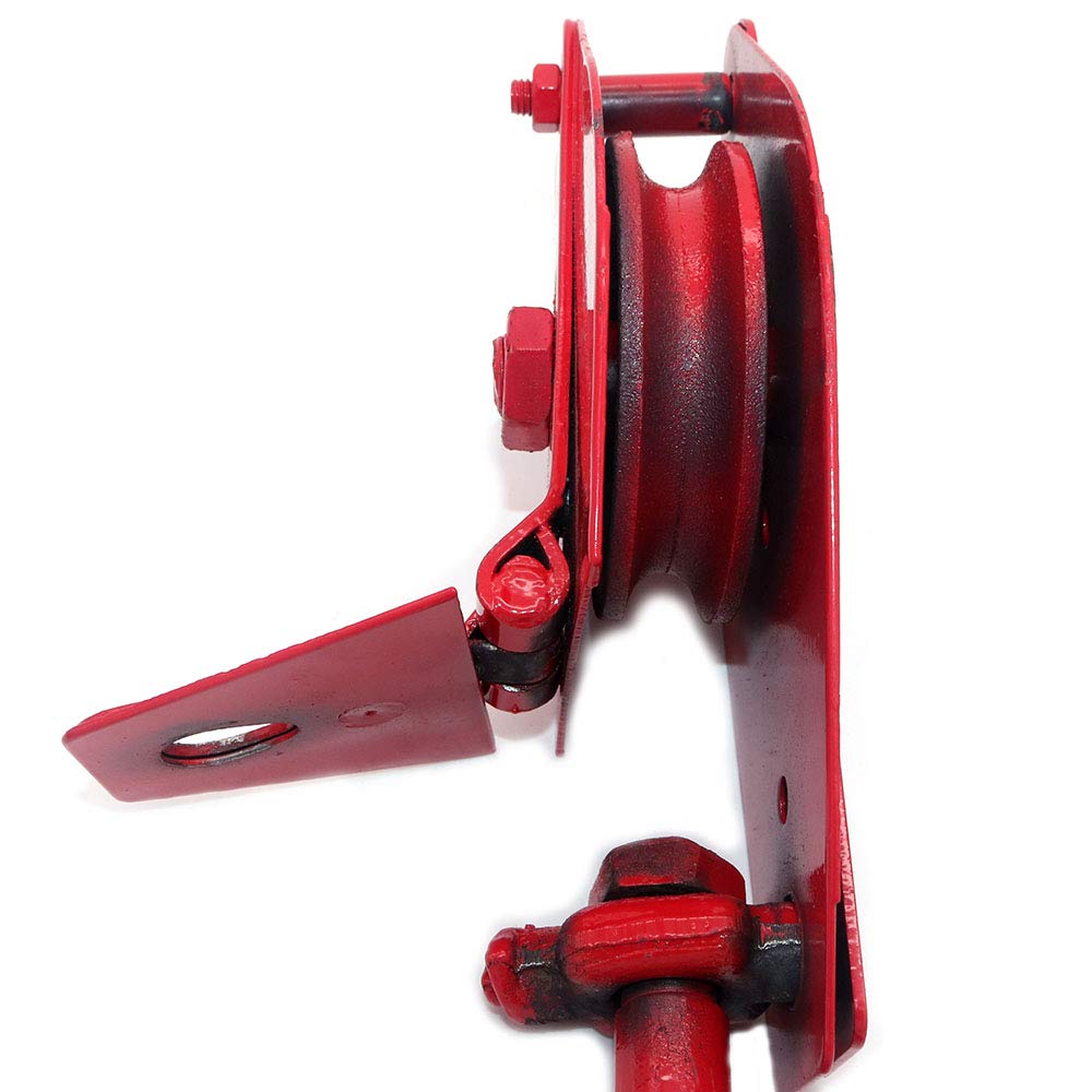NUZAMAS Wire Rope Pulley Block 0.5 Ton (500KG, 1102lbs), Heavy Duty ...