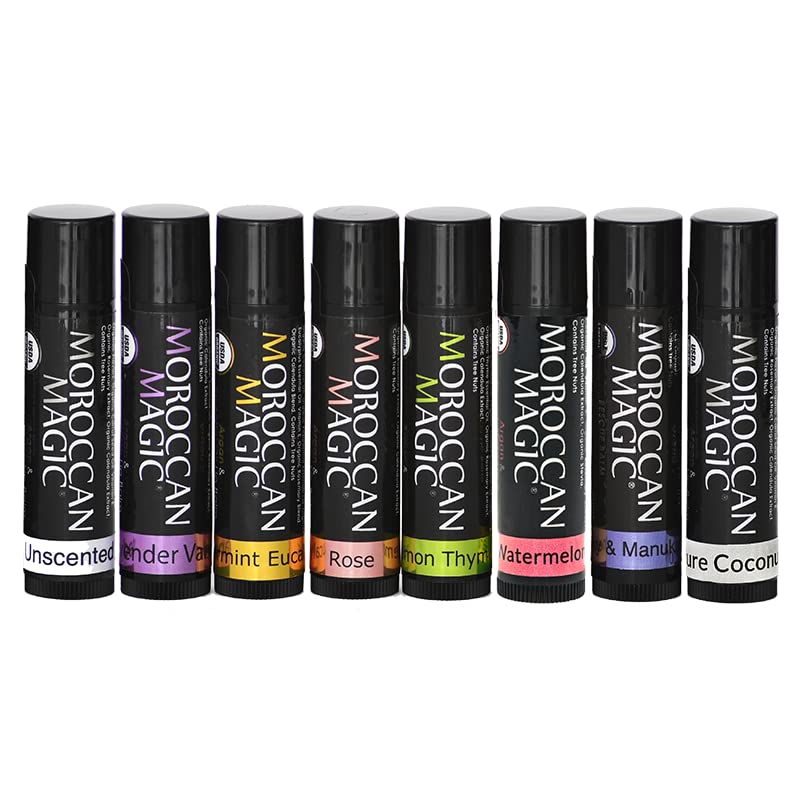 Moroccan Magic Organic Lip Balm Variety Pack Gift Set | Natural Argan ...