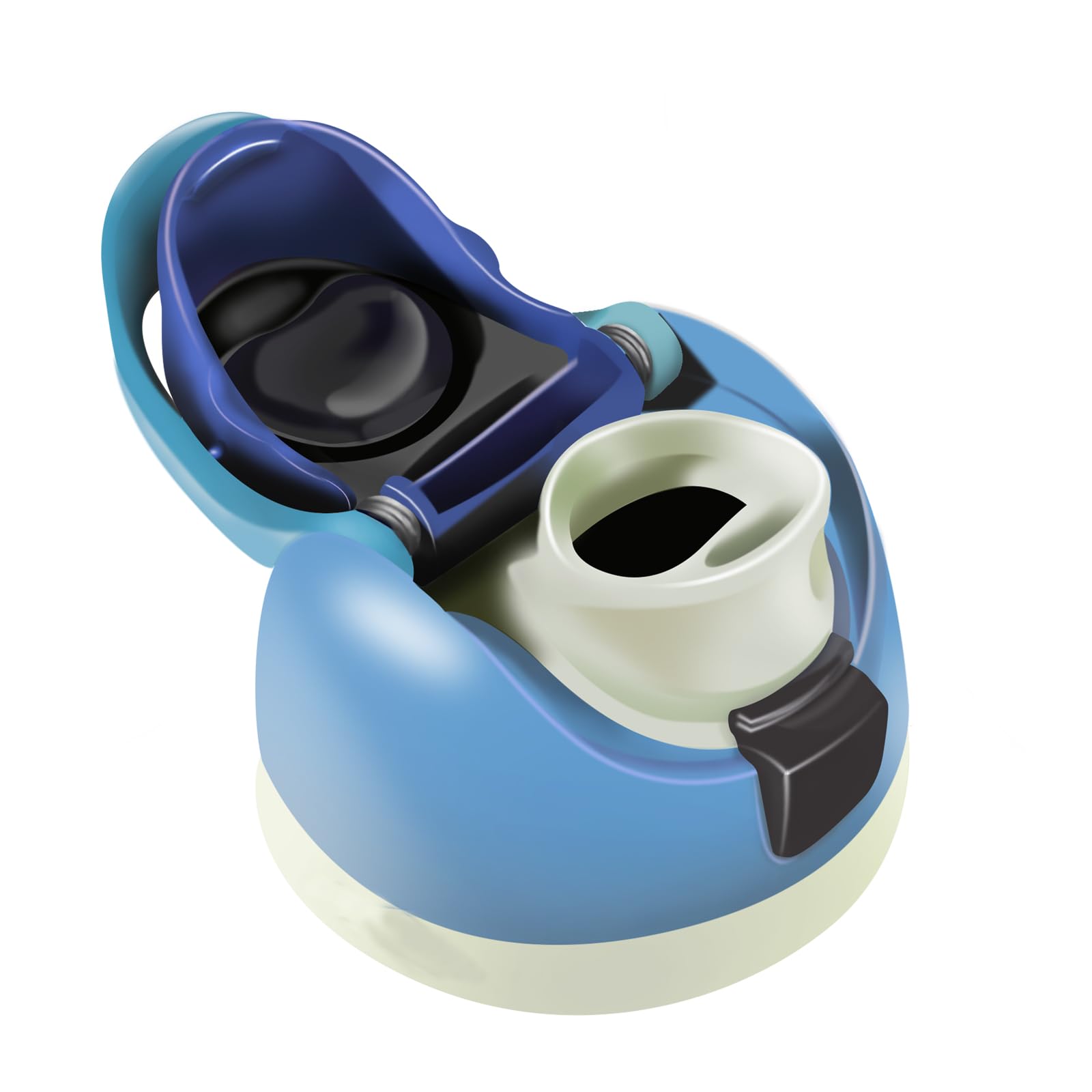Replacement Cap for Owala Freesip, One Button Water Bottle Top Lid ...