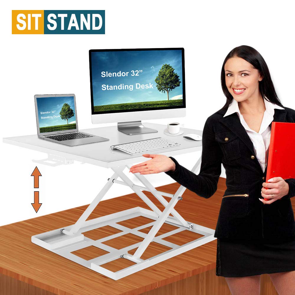Buy Standing Desk Stand Up Desks Height Adjustable Sit Stand Converter ...