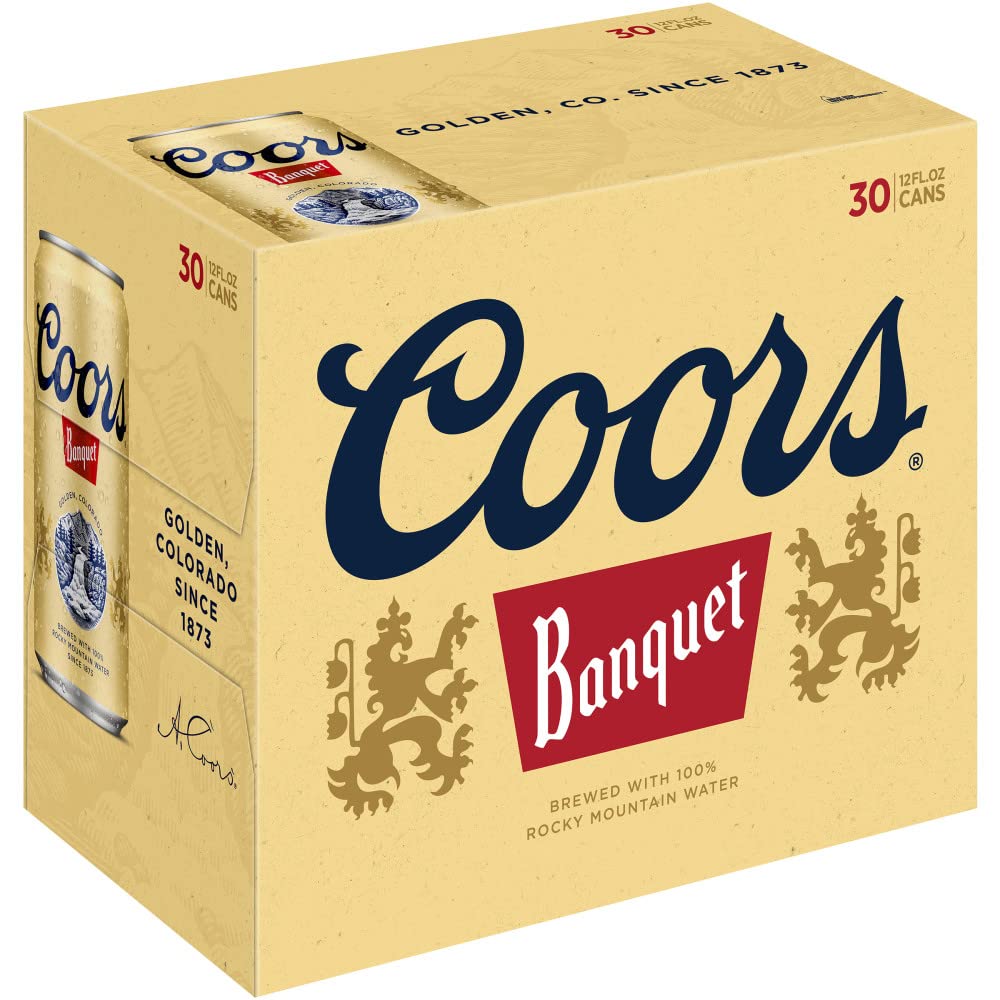Mua Coors Banquet Lager Beer, Beer 30 Pack, 12 FL OZ Cans, 5% ABV trên ...