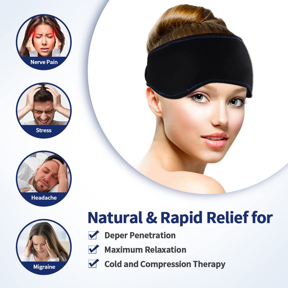 Mua NEWGO Headache Ice Pack Head Wrap for Migraines, FSA or HSA ...