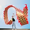 6 Meters (19.6 FT) Square Exercise Dragon Poi with 340g Weighted Ball ...