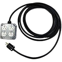 Amazon.com: CBI Quad Duplex Box w/ 4 AC Outlets & 10' 12/3 Hardwired ...