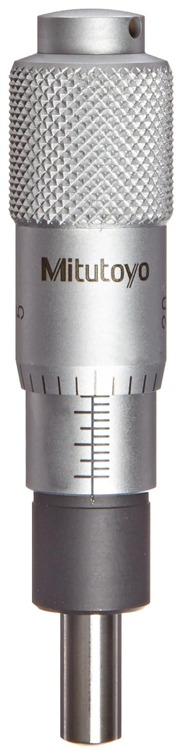 Mitutoyo 148-811, .001" X .500" Micrometer Head, .375" Plain Stem, 4mm ...