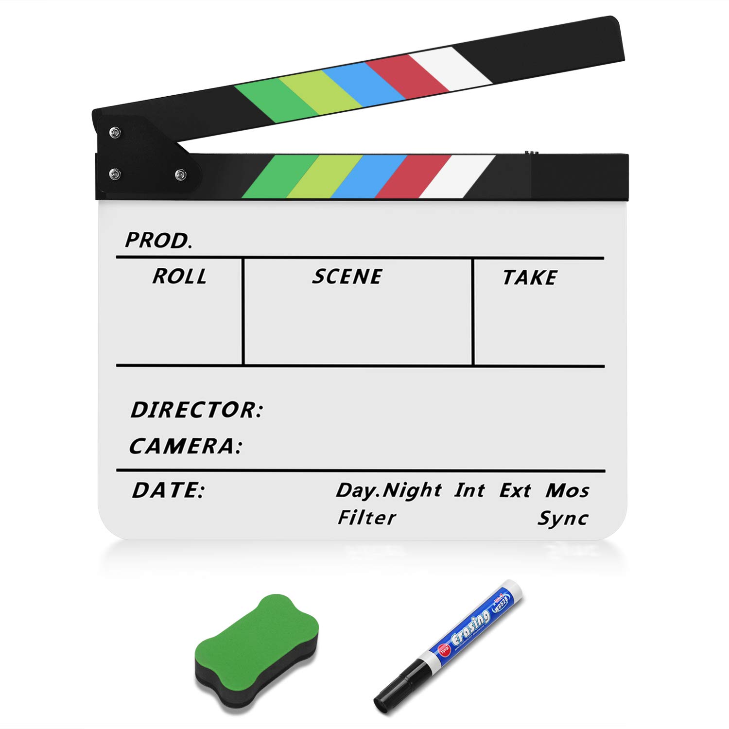 Mua Flexzion Directors Film Clapper Board Film Slate, Acrylic Plastic ...