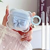 Amazon.com: Cute AirPods 3rd Gen Clear Case, Girly 3D Bow Design Soft TPU Protective Shockproof ...
