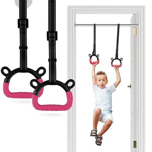 EXQ Home Kids Gymnastic Rings Pull up Rings for Chlidren Exercise ...