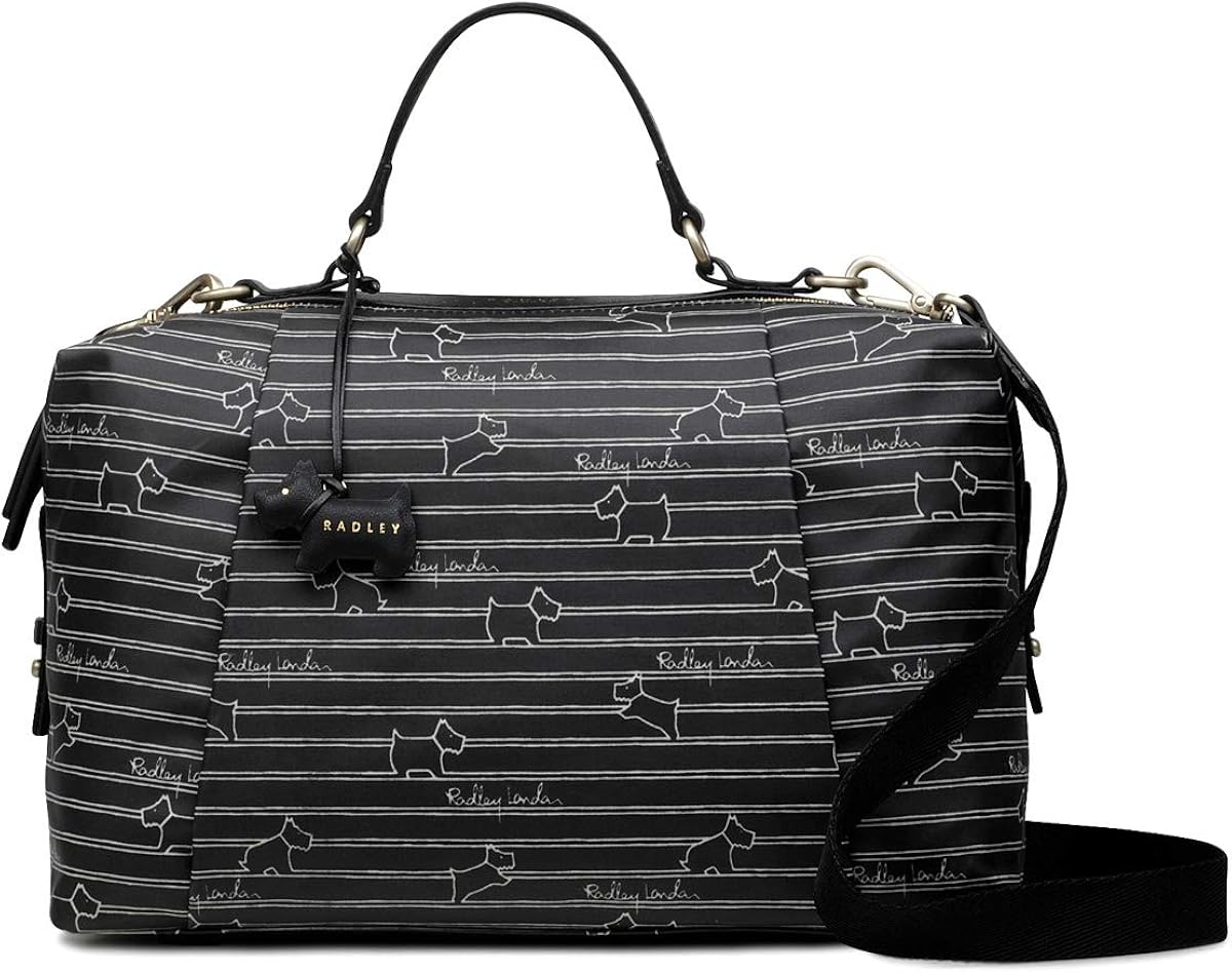 Radley London Radley Stripe Oilskin Medium Zip Around Multiway Bag ...