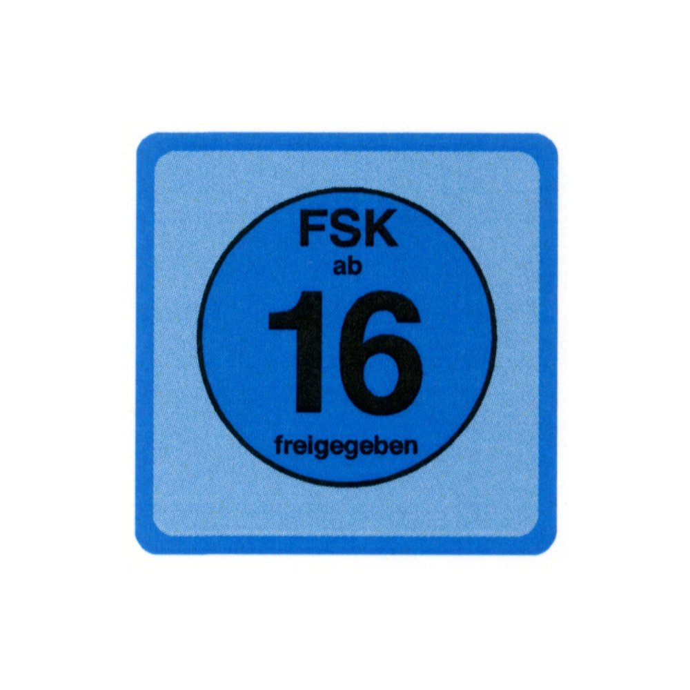 100 Stück FSK 16 Aufkleber / Sticker - FSK ab 16 freigegeben: Amazon.de ...