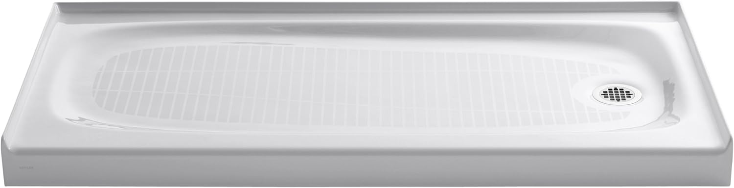 KOHLER 9054-0 Salient Shower Receptor, White, Tools & Home Improvement ...