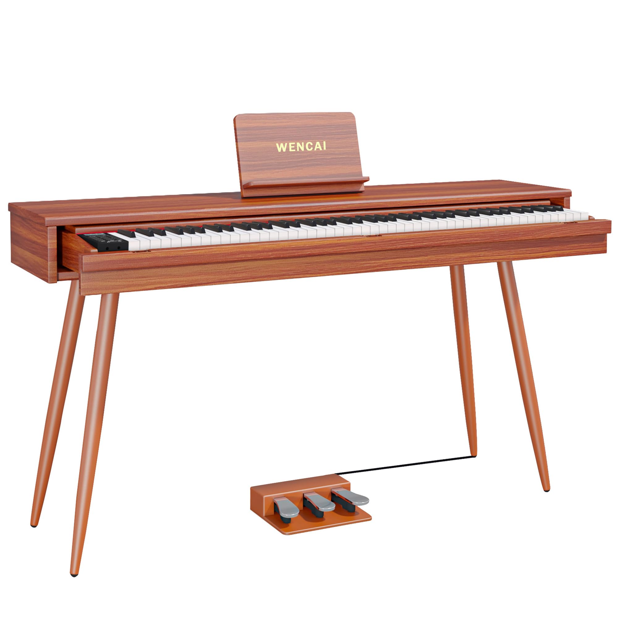 88 Key Electric Piano Keyboard with Drawer, Pull Out Full-size Home ...