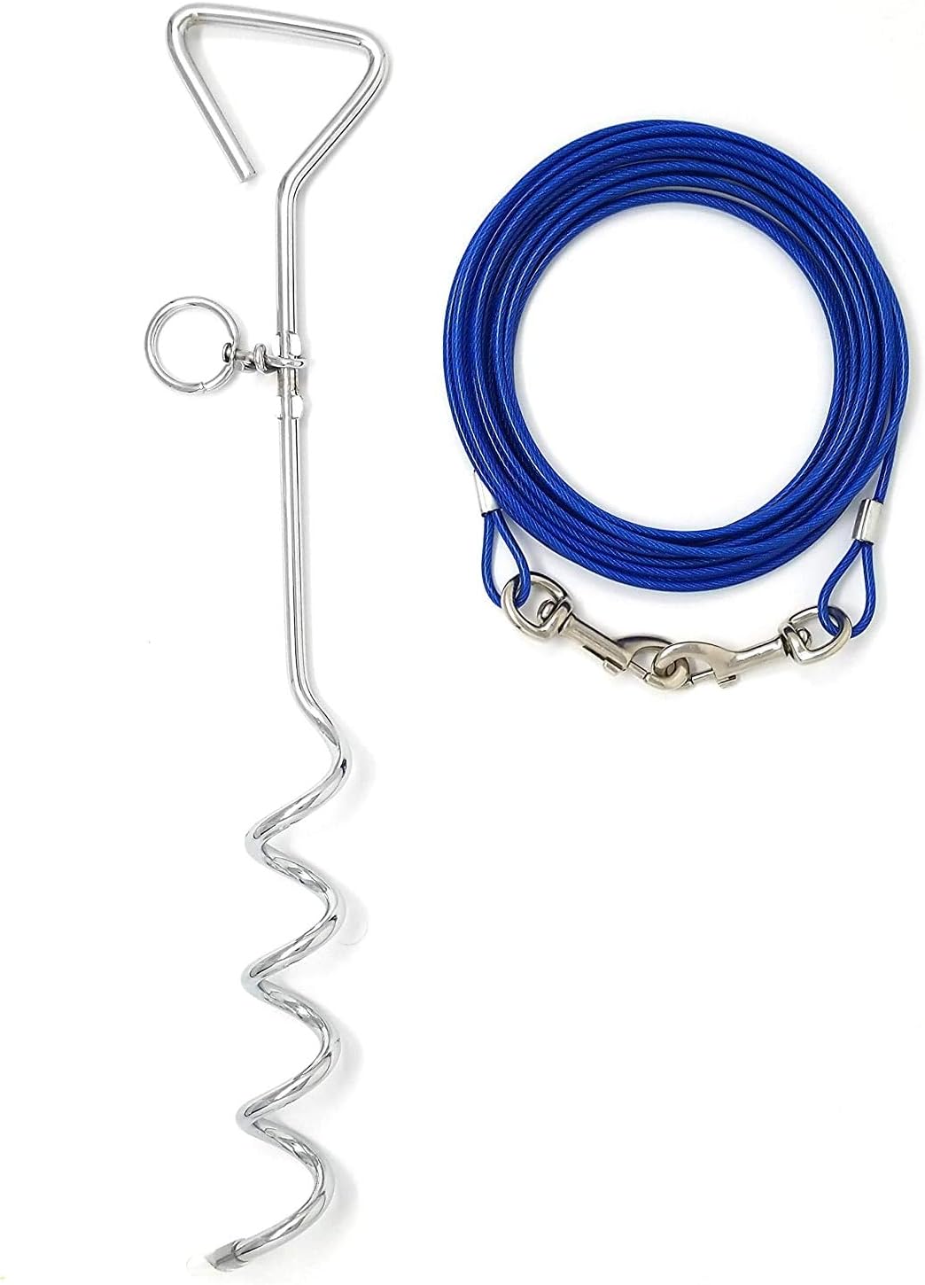 Amazon.com : KCHEX Training Solutions Stake and Tie Out Combo for Dogs ...