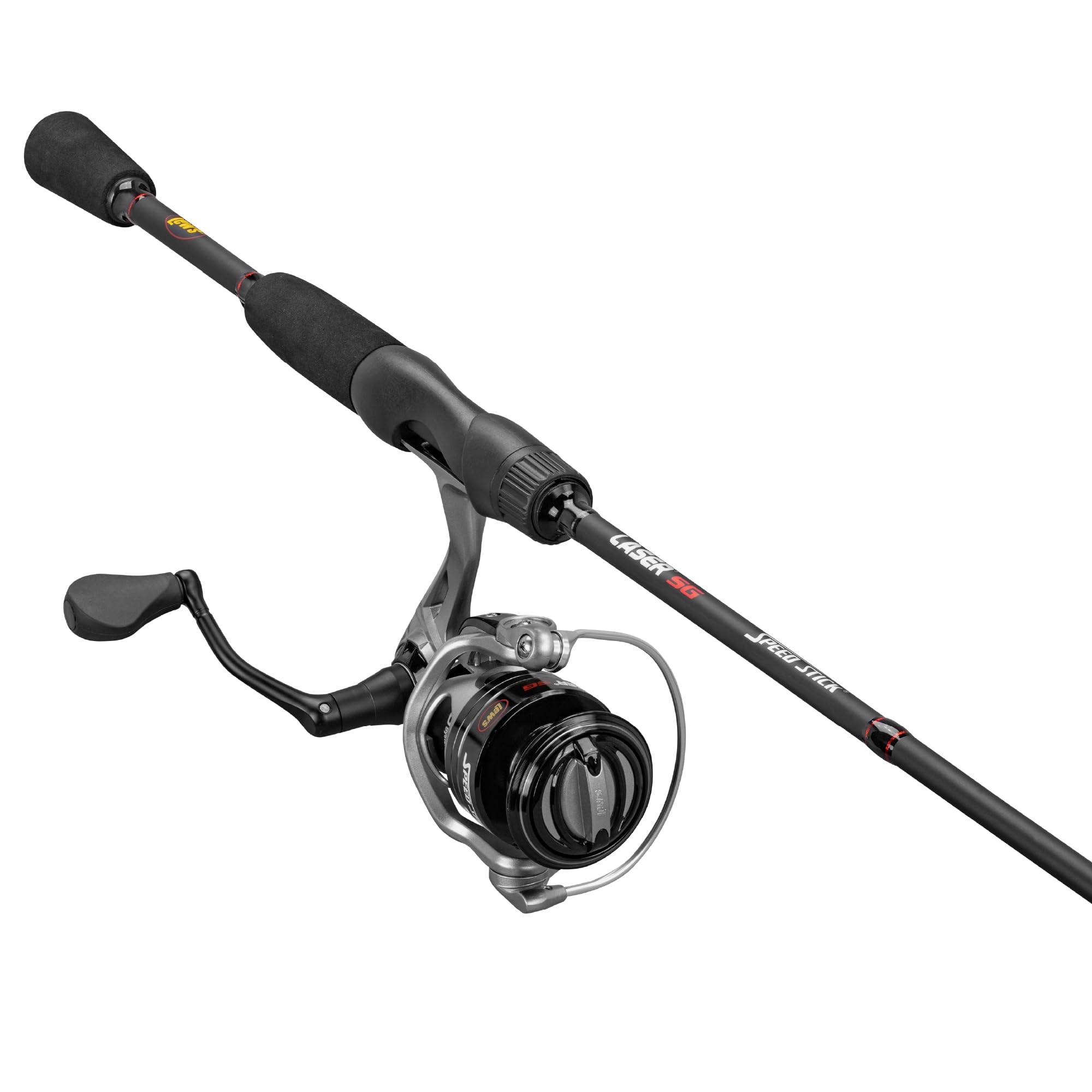 Lew's Laser LSG Speed Spin Spinning Reel and Fishing Rod Combo, IM6 ...