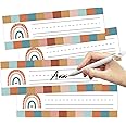 Amazon.com: 28pcs Boho Name Tags for Classroom Cubbies Groovy Desk Name ...