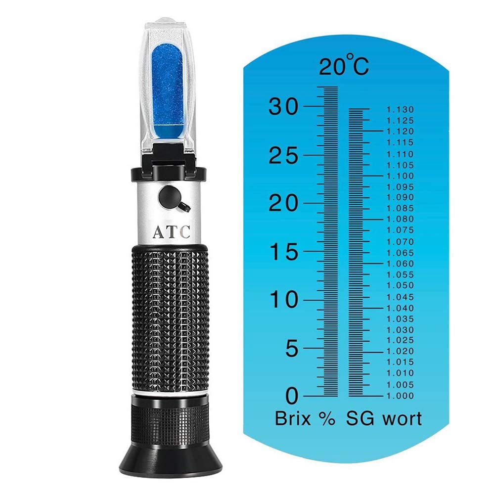 Mua Brix Refractometer with ATC for Beer Wort Wine Fruit Sugar Homebrew ...