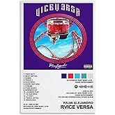 Amazon.com: Rauw Alejandro - Vice Versa Canvas Poster Bedroom ...