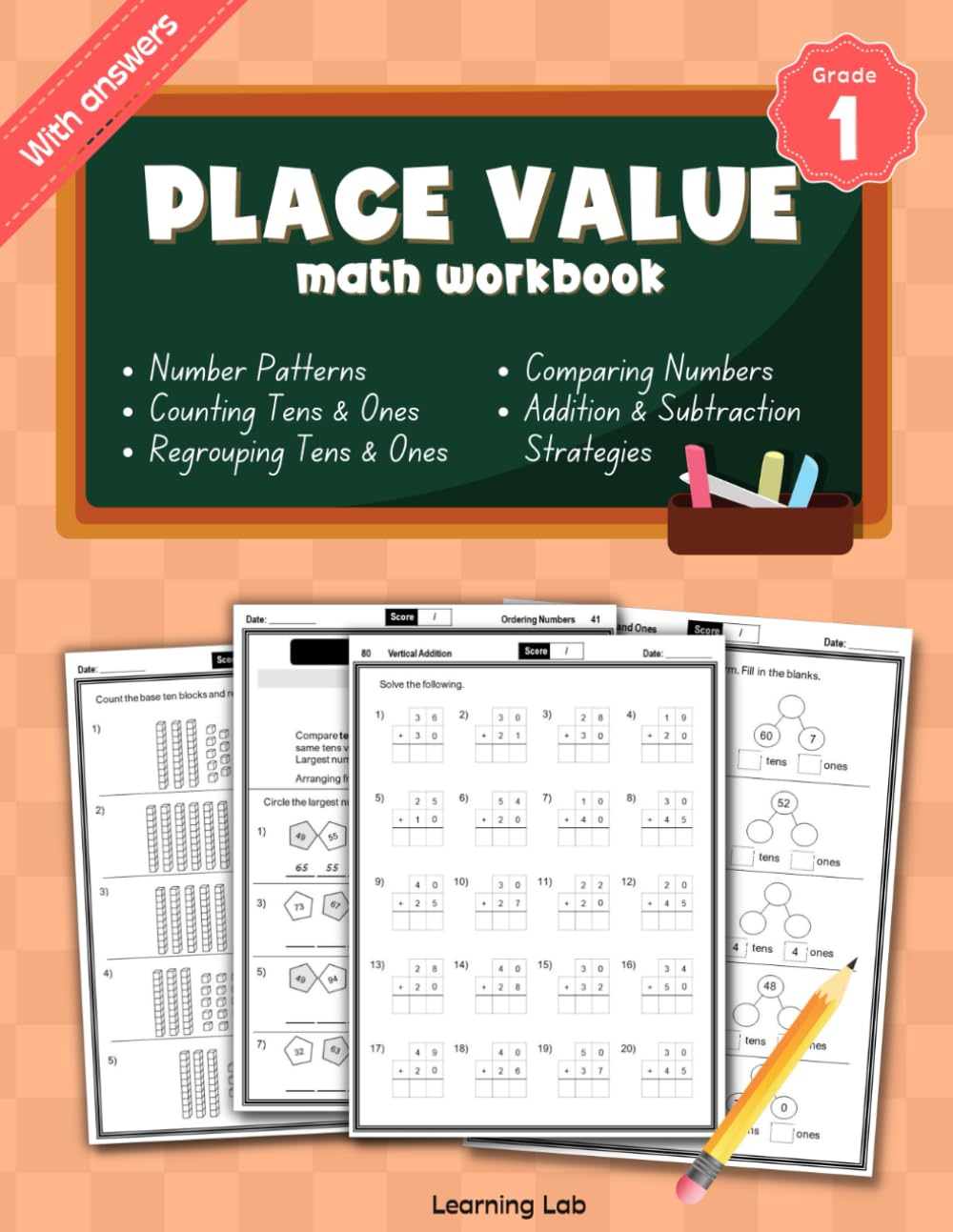Mua Place Value Math Workbook Grade 1: Counting and Combining Tens and Ones, Expanded Form ...