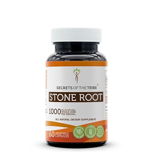 Secrets of the Tribe Stone Root 60 Capsules, Made with Vegetarian ...