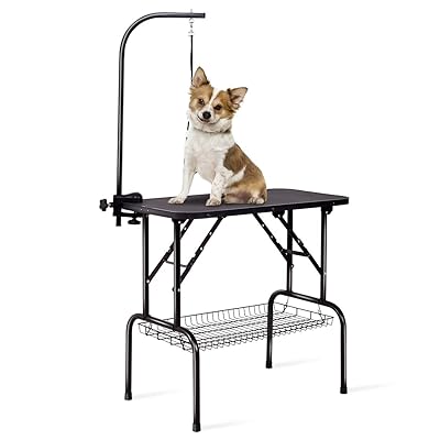 Foldable Pet Grooming Table with Adjustable Arm, Nepal | Ubuy
