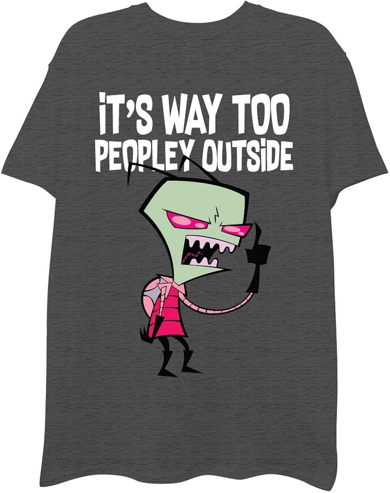 Nickelodeon Mens Invader Zim Classic Shirt - Invader Zim, Gir, DIB, GAZ ...