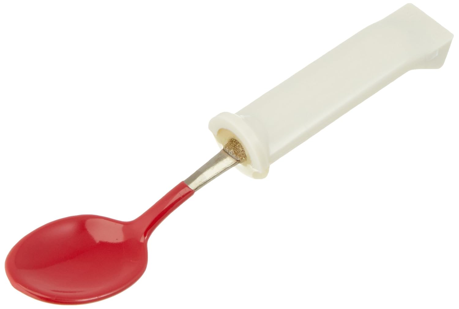 Sammons Preston Pediatric Spoon, Red, Built-Up Handle Youth Utensil ...