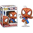 Amazon.com: Funko POP Marvel: Gingerbread Spider-Man, Multicolor, 4 ...