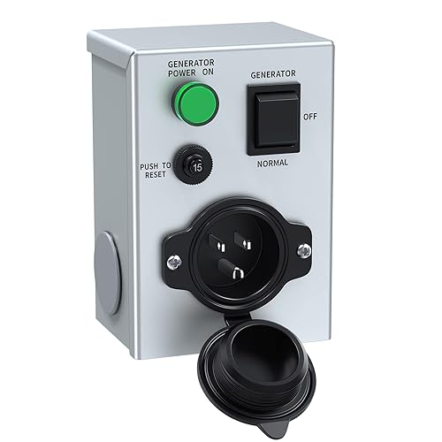 WEBANG Generator Transfer Switches with Circuit Breaker, 15Amp 125V ...