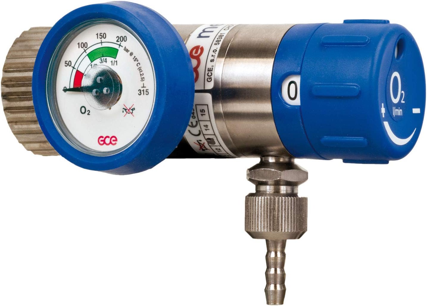 Sauerstoff Druckminderer (O2 Med.) MediSelect 25"GCE" kurzer ...