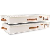 Amazon.com: punemi Low Profile Under Bed Storage, 5 inches High ...