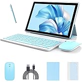 Amazon.com : 2 in 1 Tablets 10 Inch, Android 9 Tablet PC with Wireless ...