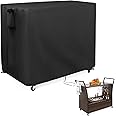 Amazon.com : Guisong Outdoor Bar Cart Cover for Outdoor Rolling Wicker ...