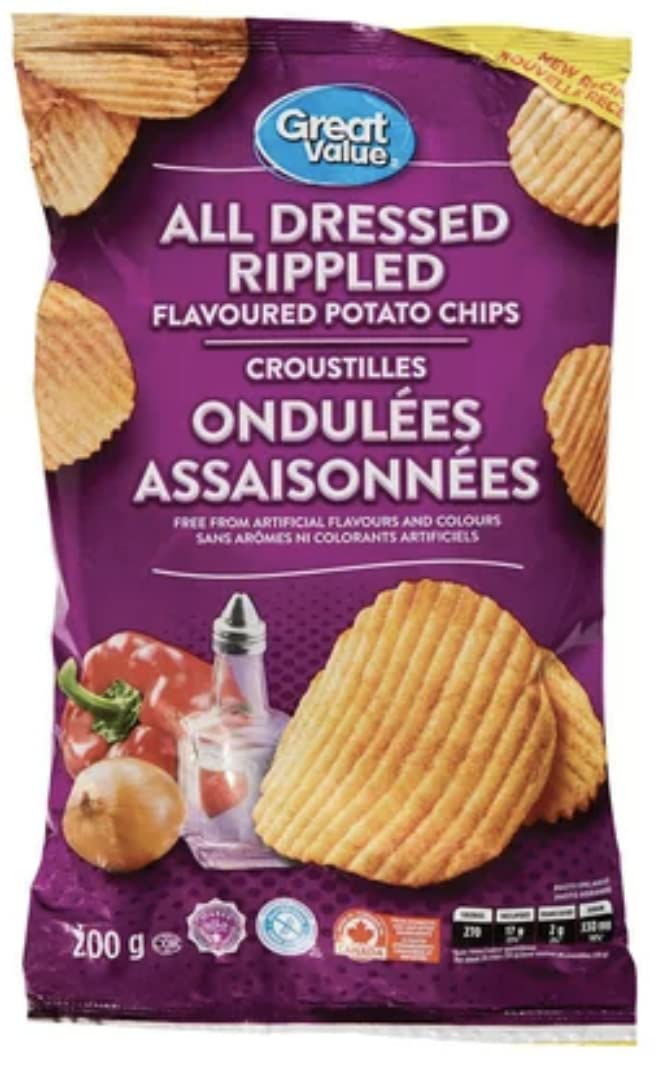 Mua All Dressed Potato Chips Variety Pack of 5, Lays, Ruffles, Old ...