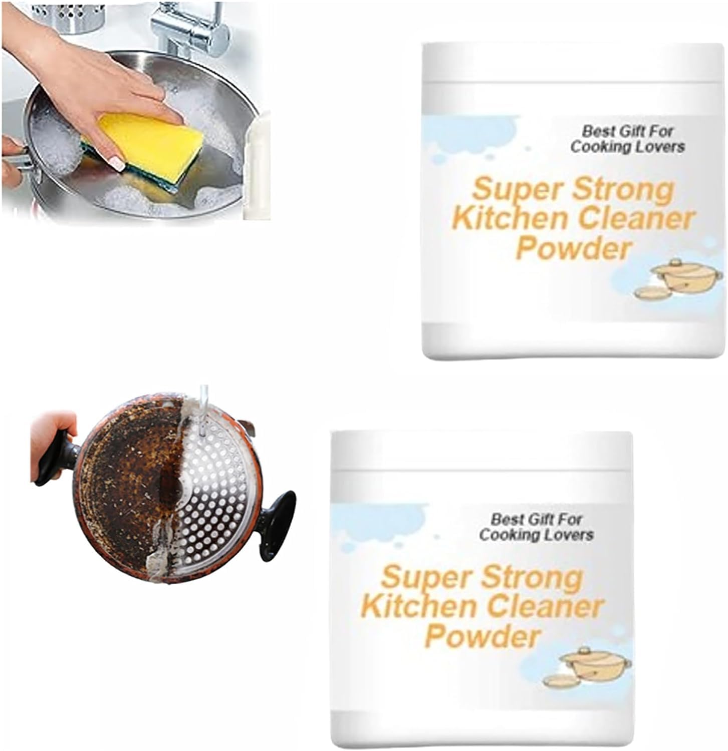 FIONEL 2024 Super Strong Kitchen Cleaner Powder, Powerful Kitchen All ...