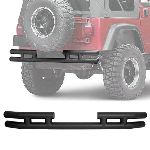 ECOTRIC Tubular Rear Bumper Rear Double Tube Bumper Compatible with ...