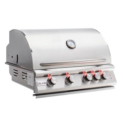 Blaze Premium LTE Built-in Propane Gas Grill | 40-Inch 5-Burner BBQ ...