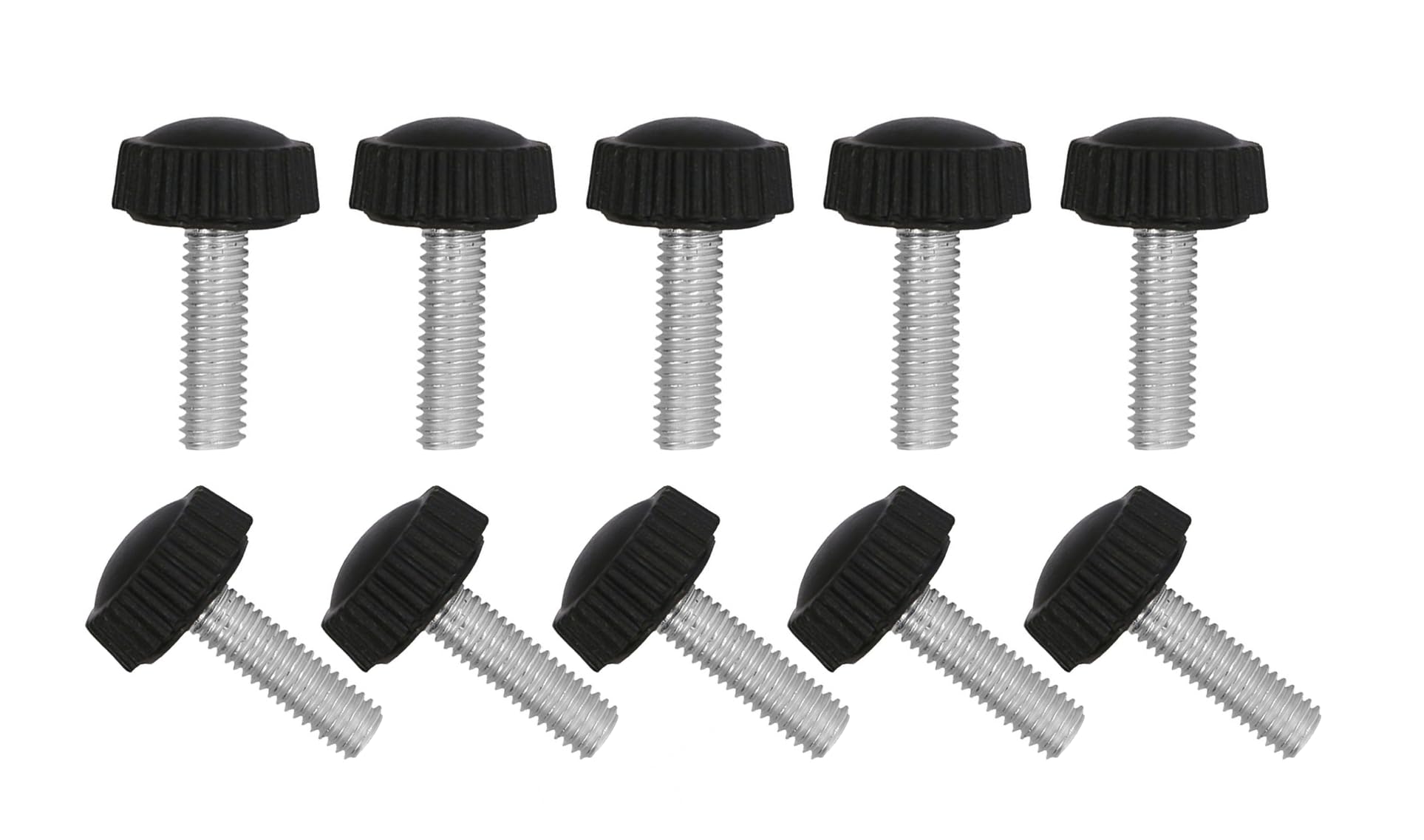 M6 x 20mm Male Thread Knurled Thumb Screw, Threaded Knurled Knobs Grip ...