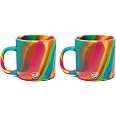 Amazon.com: Silipint: Coffee Mug 16oz: 2 Pack - Hippie Hops - Silicone ...