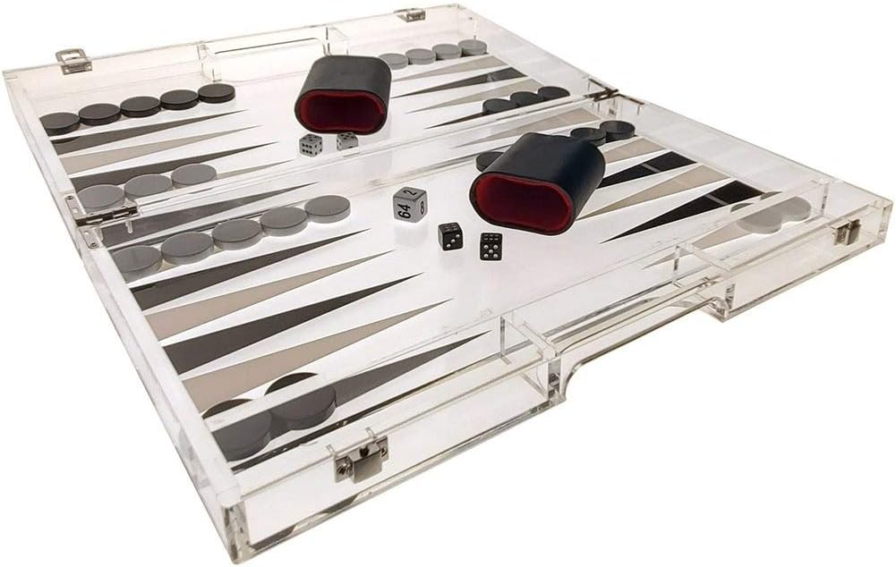 Amazon.com: OnDisplay Luxe Acrylic Backgammon Set: Toys & Games