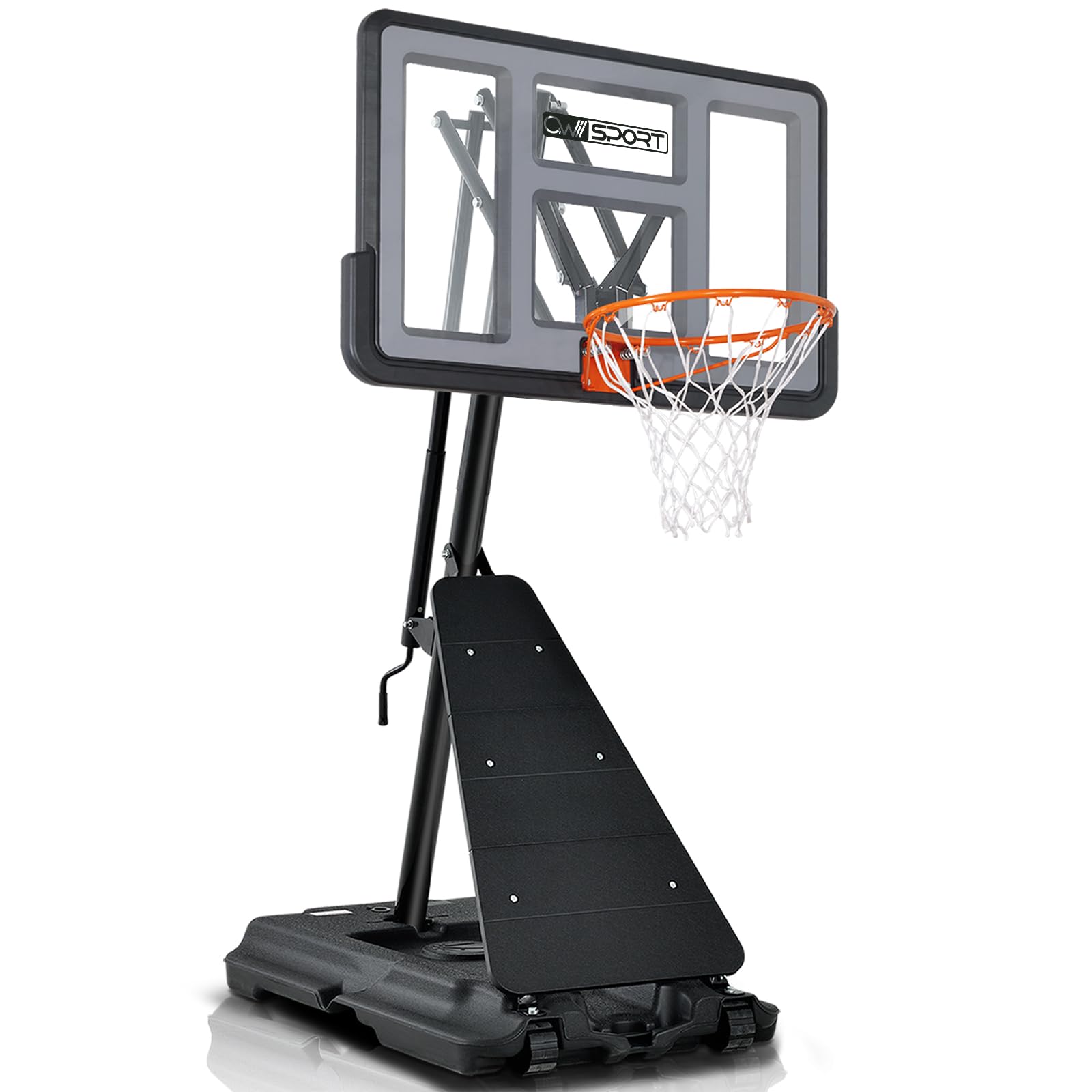 AWII SPORT Basketball Hoop Outdoor, 5.3-10FT Height Adjustable ...
