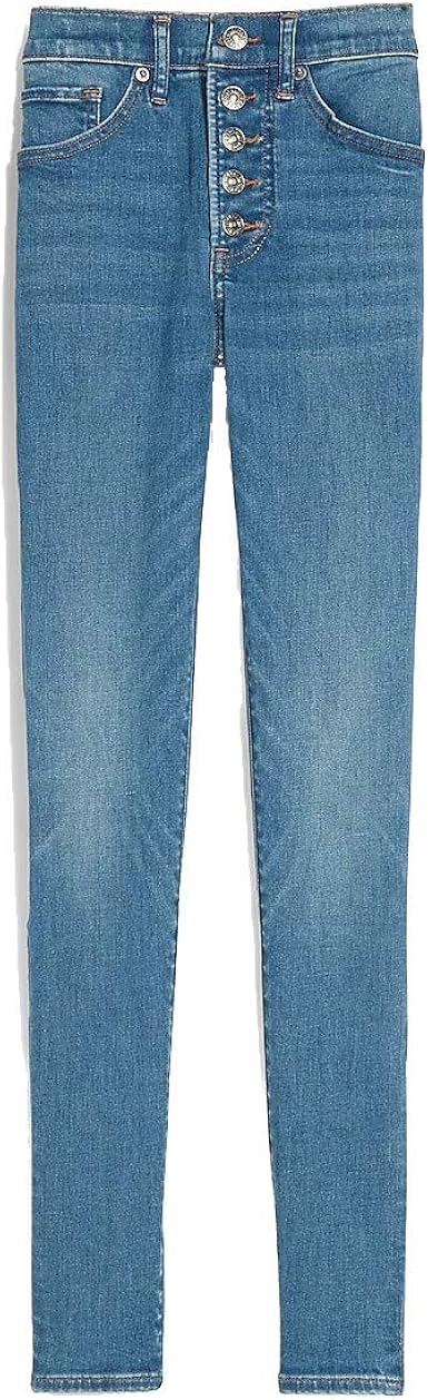 Buy Express Mid Rise Button Fly Skinny Jeans, Medium Wash, Regular (14 ...