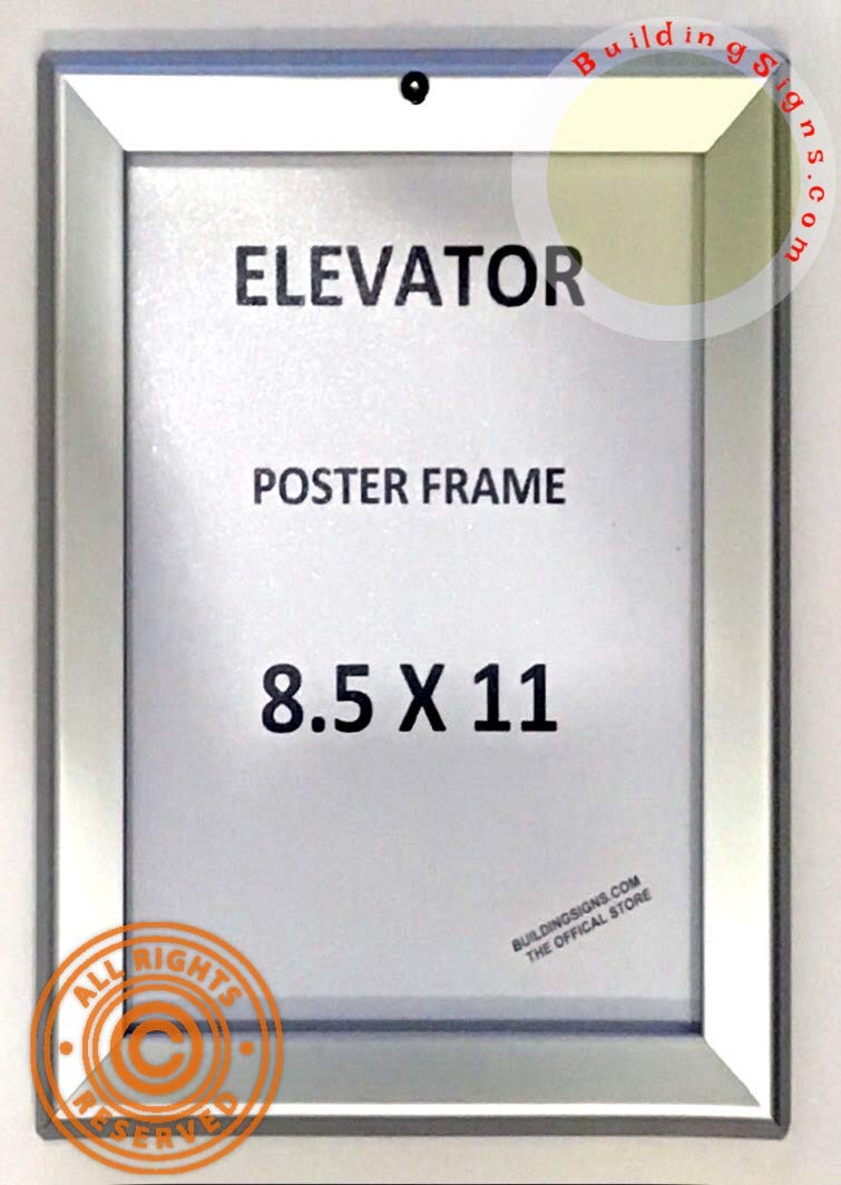 Amazon.com: Elevator Poster Frame Elevator Advertisement Frame 8.5x11 ...
