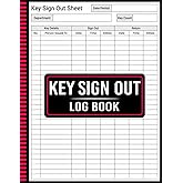 Amazon.com: Key Sign Out Log Book: Key Control Log Book Register Sheets ...