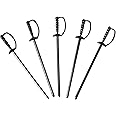 Amazon.com | Royal 3.25" Black Plastic Sword Picks, Package of 1000 ...