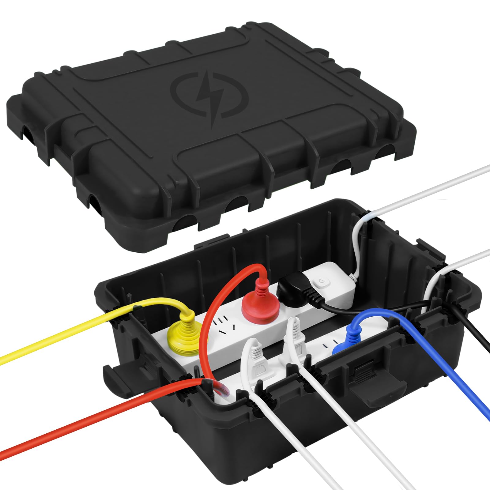Mua Large Outdoor Electrical Box Waterproof, Extension Cord Cover Weatherproof Outdoor Outlet ...
