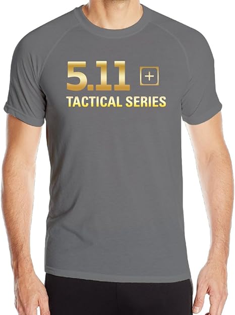5.11 Tactical Logo Men Athletic Quick Dry T-shirt DeepHeather: Amazon ...
